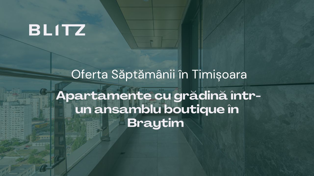 Oferta Săptămânii: Apartamente cu grădină într-un ansamblu boutique în ...